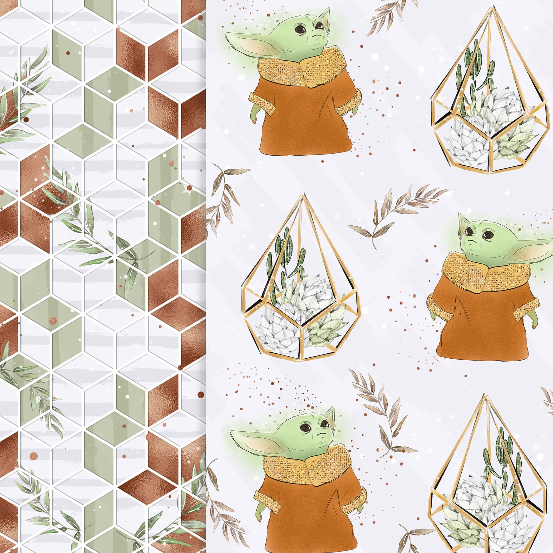 Star Wars Paper: mandalorian Seamless Pattern, Scrapbooking Paper, Star ...