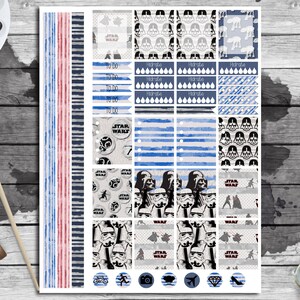 Printable Stickers: "star Wars" Planner Star Wars - Star Wars Stickers ...