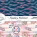 Nautical Summer Digital Paper, Chic Sea,underwater Ocean,sailor ...