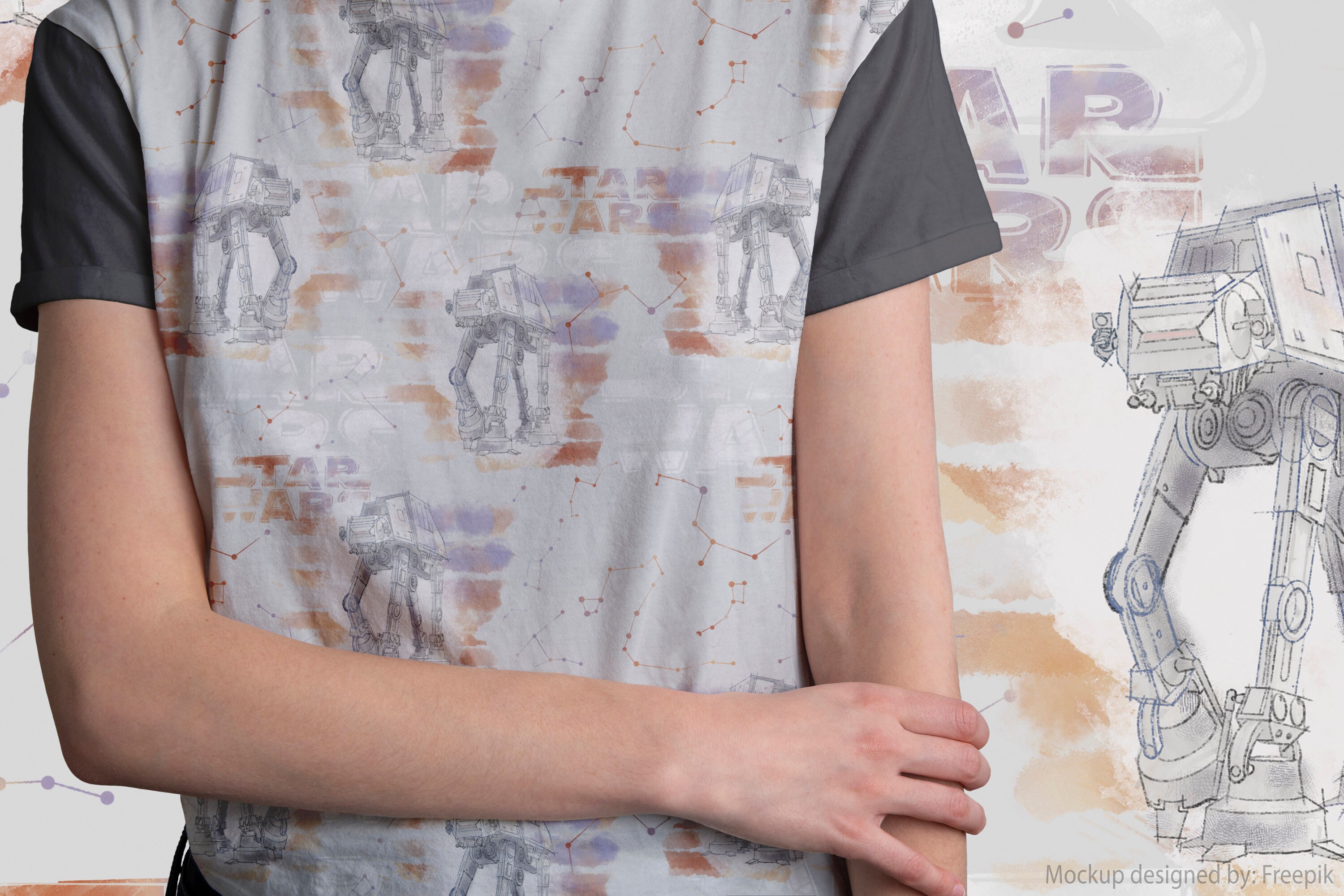 Star Wars Paper: "star WARS Dreams" Digital Paper Patterns ...