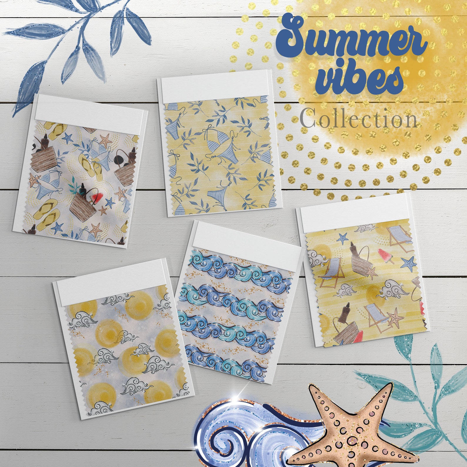 Seamless Summer Pattern Watercolor Scrapbook Papers Seamless Patterns ...