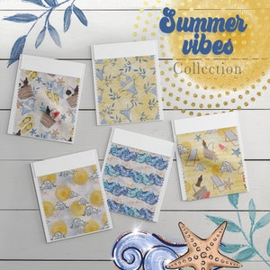 Seamless Summer Pattern - Watercolor Scrapbook Papers - Seamless ...