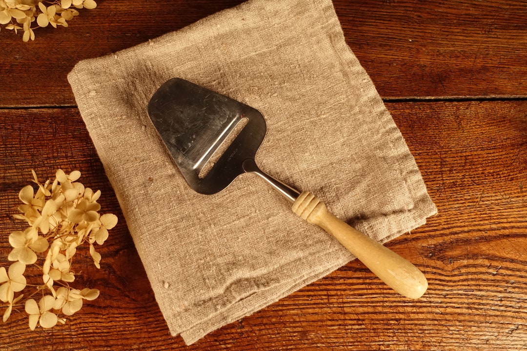 Vintage Cheese Knife Cheese Slicer Wood Handle Old Rustic Kitchen ...