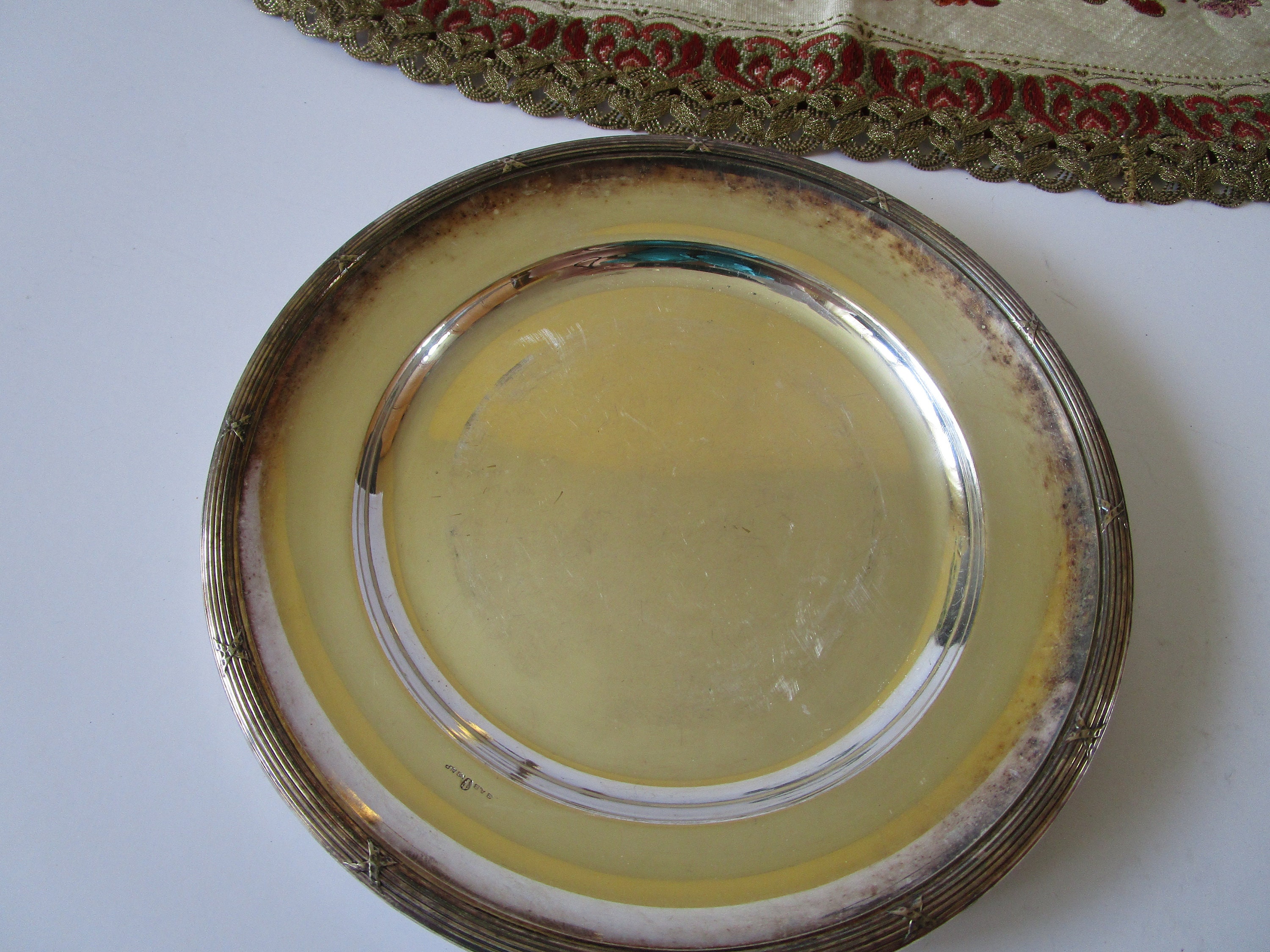 Choose ONE ! Antique Silver Plated Plate Small Silver Tray Tea Coffee ...