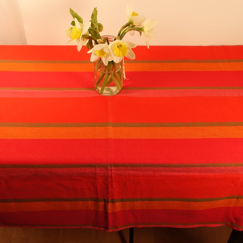 Striped Tablecloth - Etsy