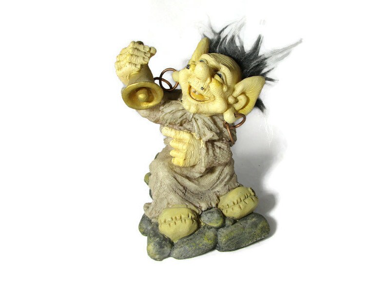 Vintage Norwegian Troll Figurine Old Collectible Scandinavian Man or ...