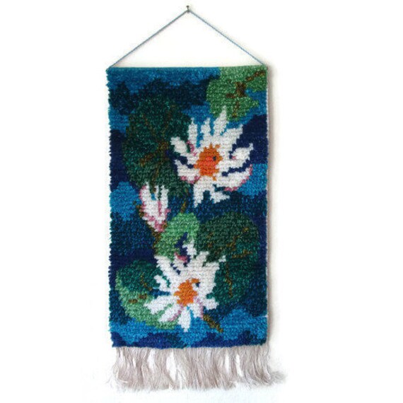 Beautiful Rya Rug Woven Wall Hanging Sweden Scandinavian | Etsy