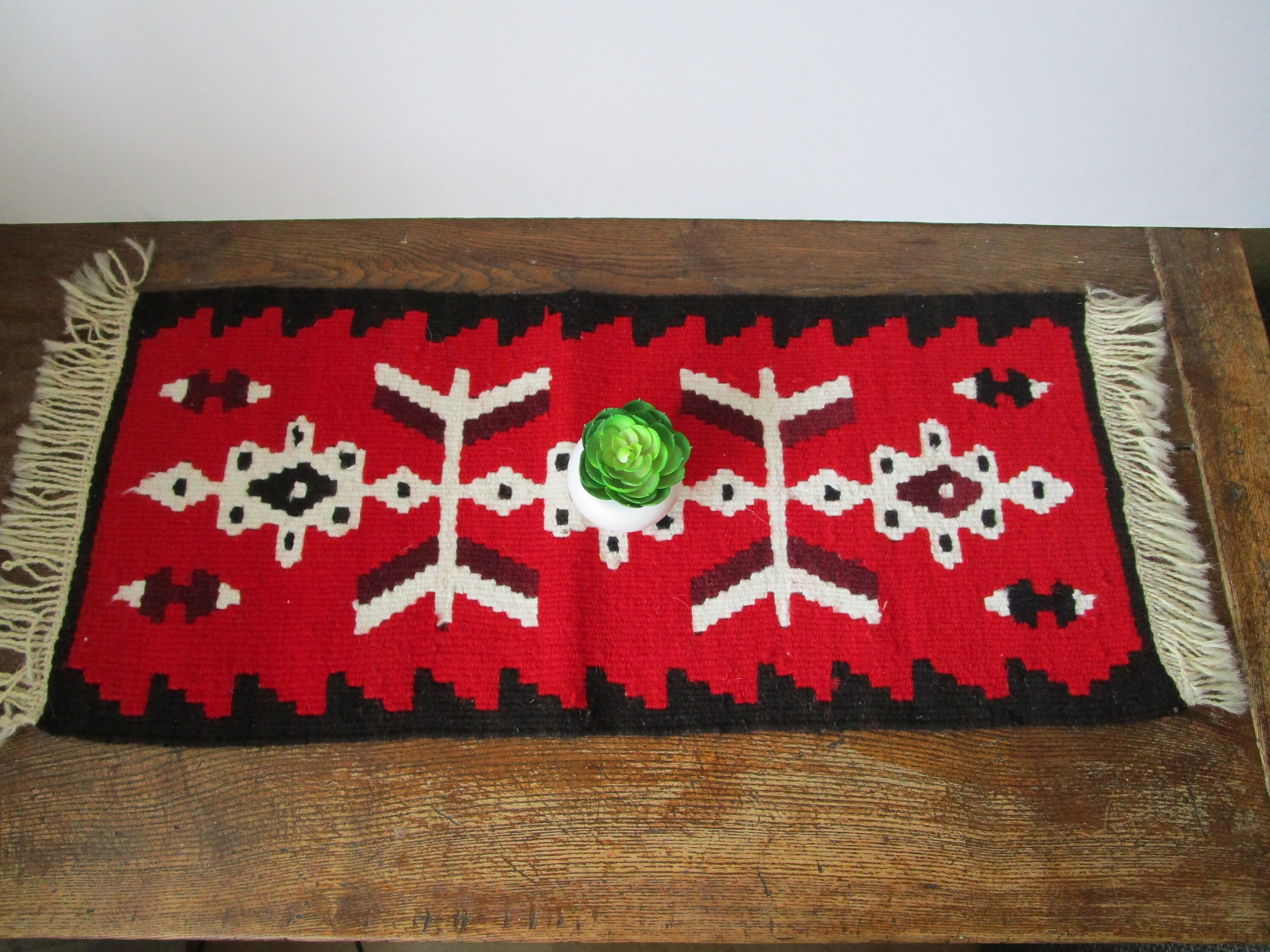 Gorgeous Hand Woven Wool Table Runner Vintage Scandinavian - Etsy