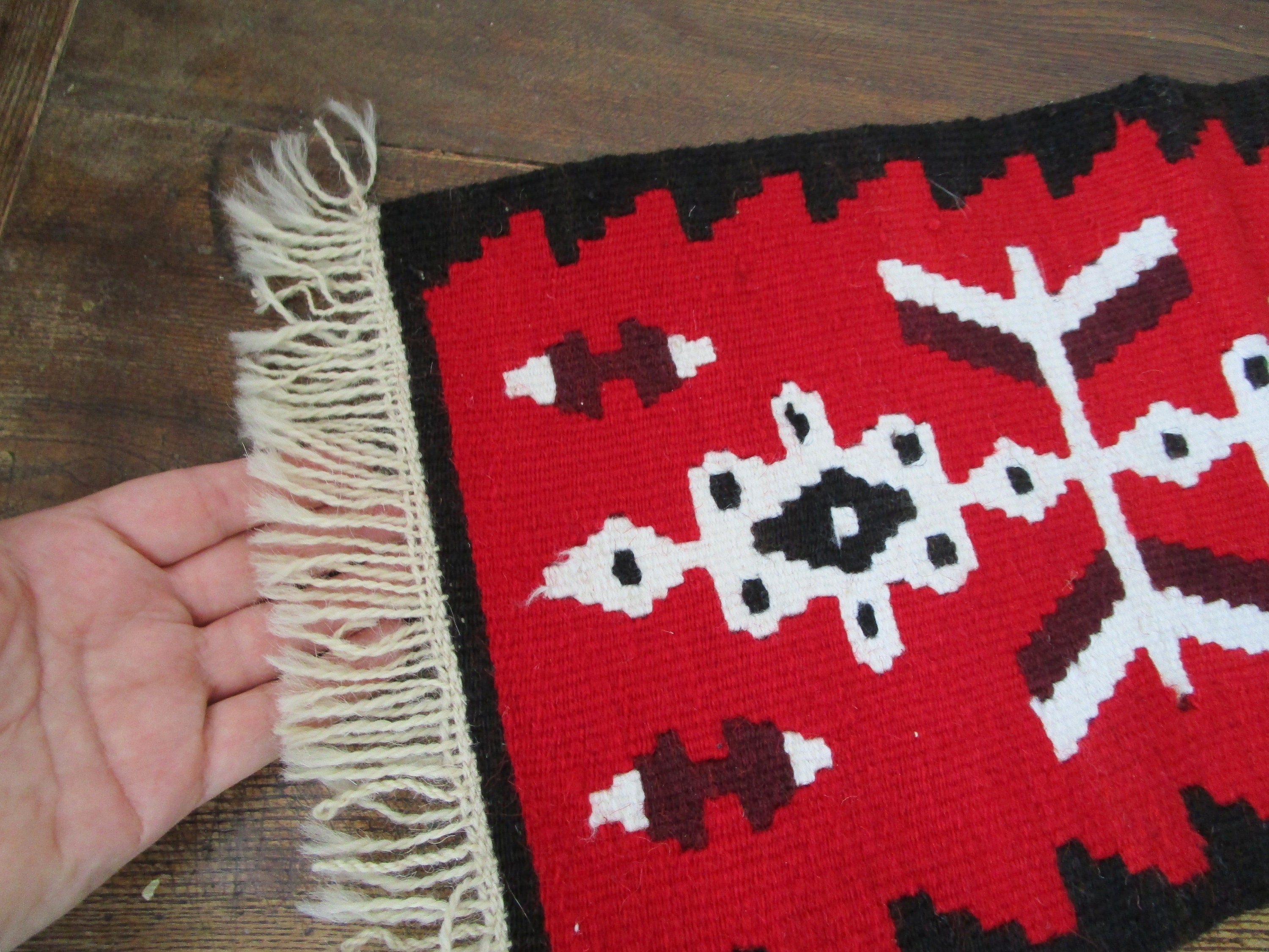 Gorgeous Hand Woven Wool Table Runner Vintage Scandinavian | Etsy