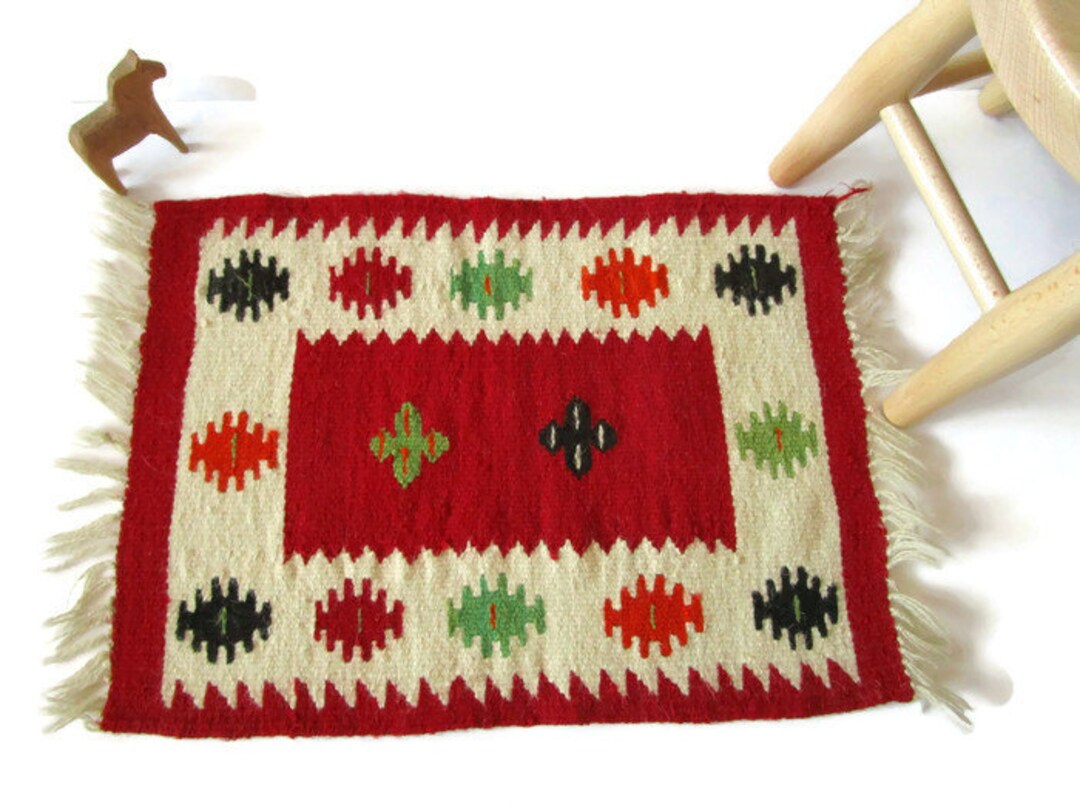 Gorgeous Hand Woven Wool Table Runner Tapestry Vintage Scandinavian ...