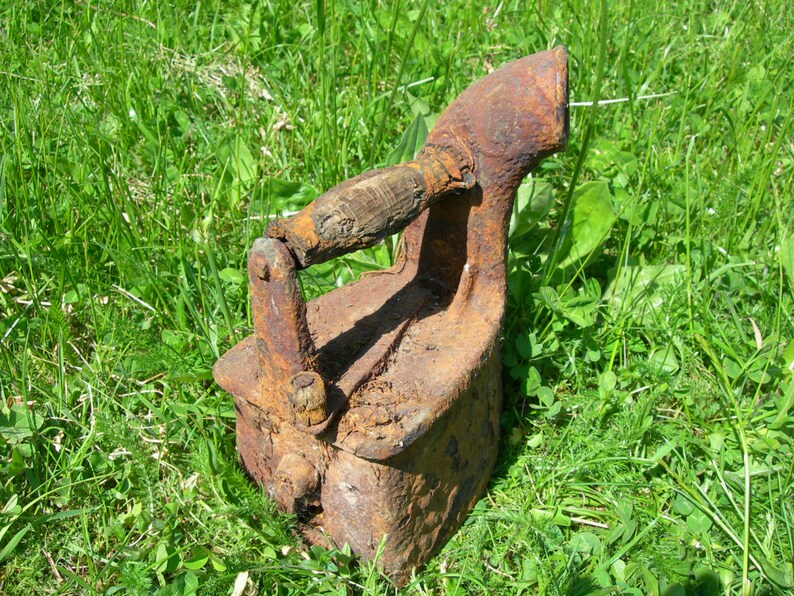 Antique Iron Old Rusty Iron Vintage Patina Iron Rustic - Etsy
