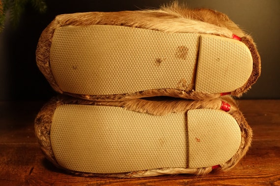 RARE Vintage OLD Saami Lapland Shoes Reindeer Fur Boo… - Gem
