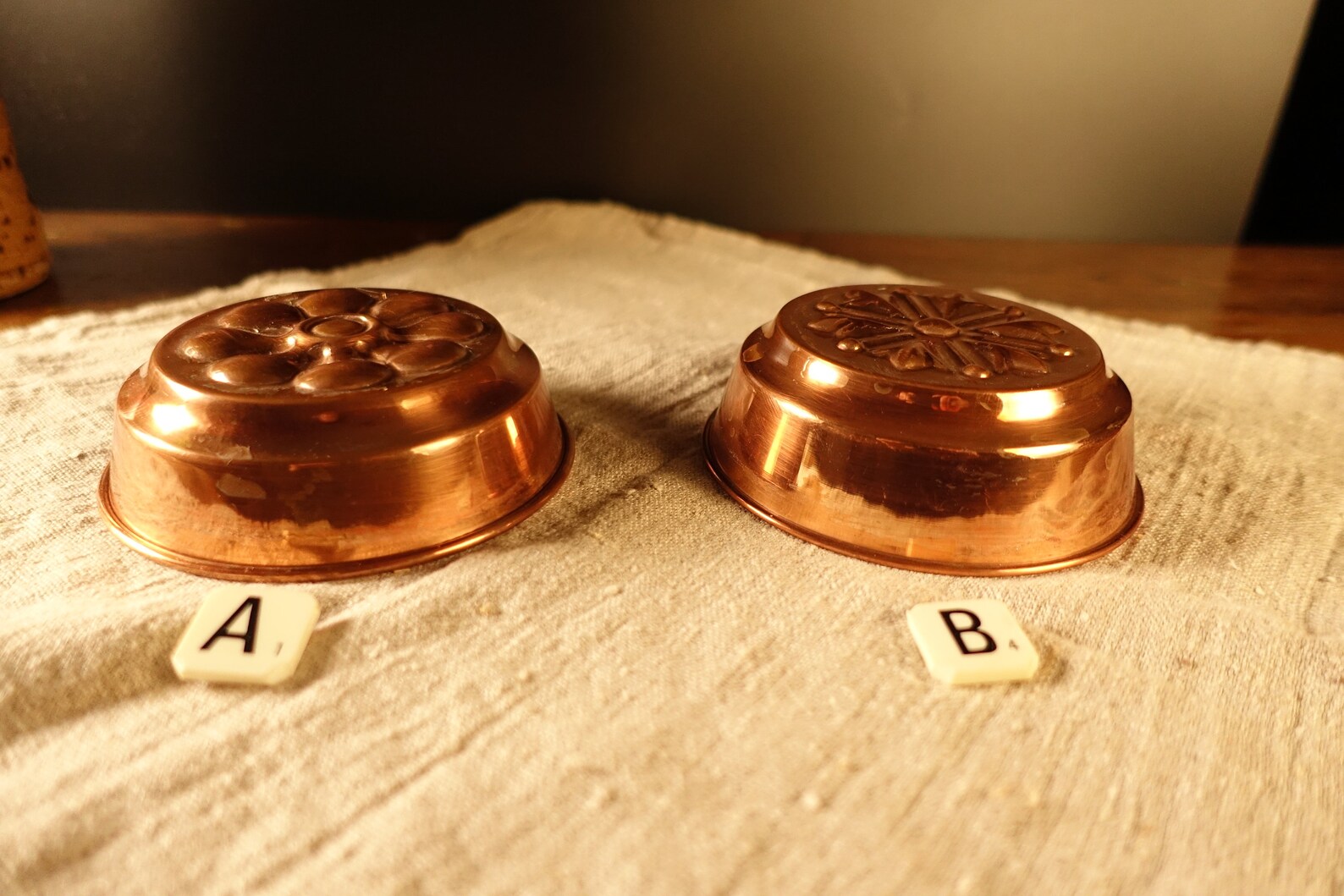 ONE Beautiful Vintage Copper Mold With Ring Handle Scandinavian Swedish ...