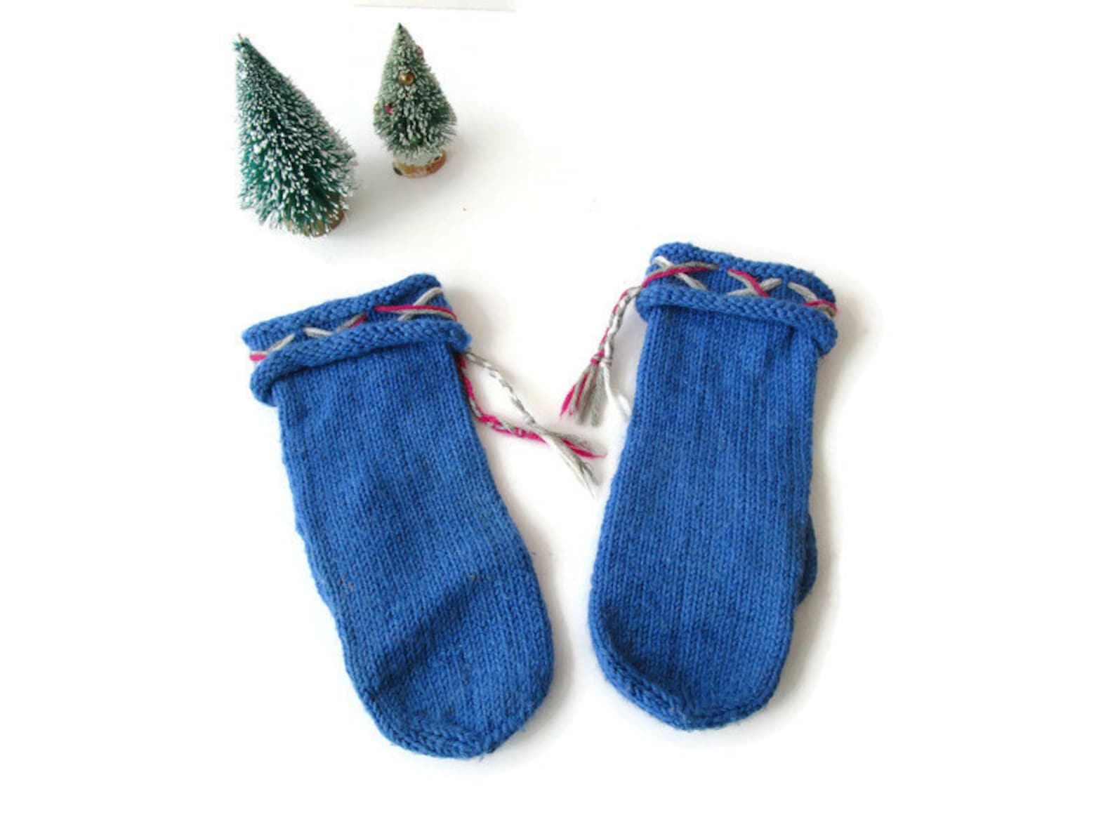 Vintage Blue Wool Mittens LOVIKKA Vintage Saami Lapland Hand - Etsy