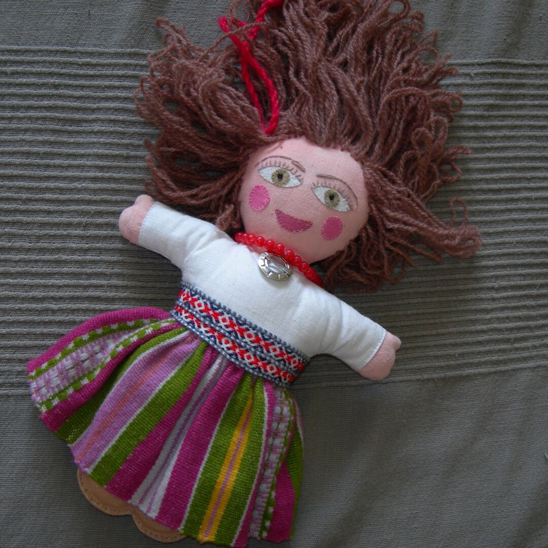 Vintage Handmade Doll Vintage Rag Doll Ethnic Art Doll European Folk ...