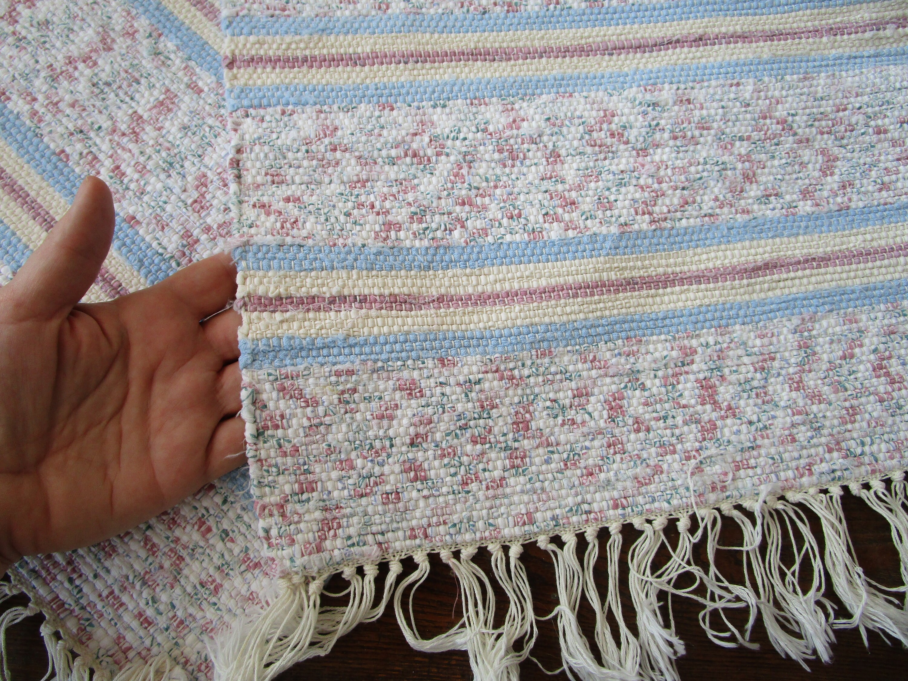 Swedish Vintage Table Runner Pastel Colors Rug Rag Runner - Etsy