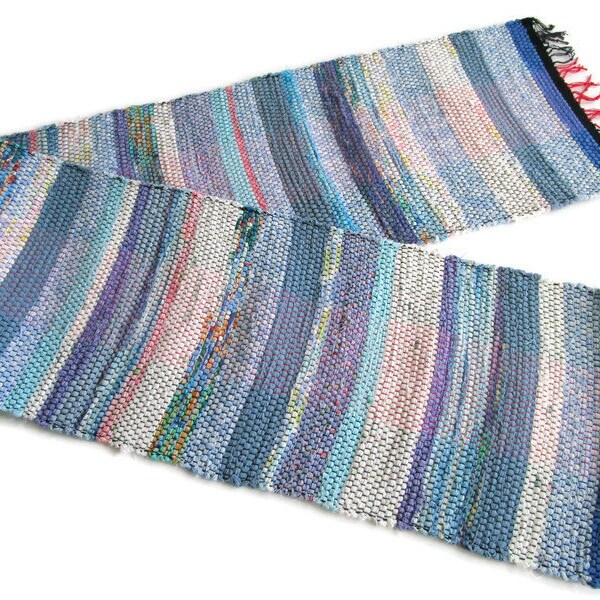 Rag Rug Runner - Etsy