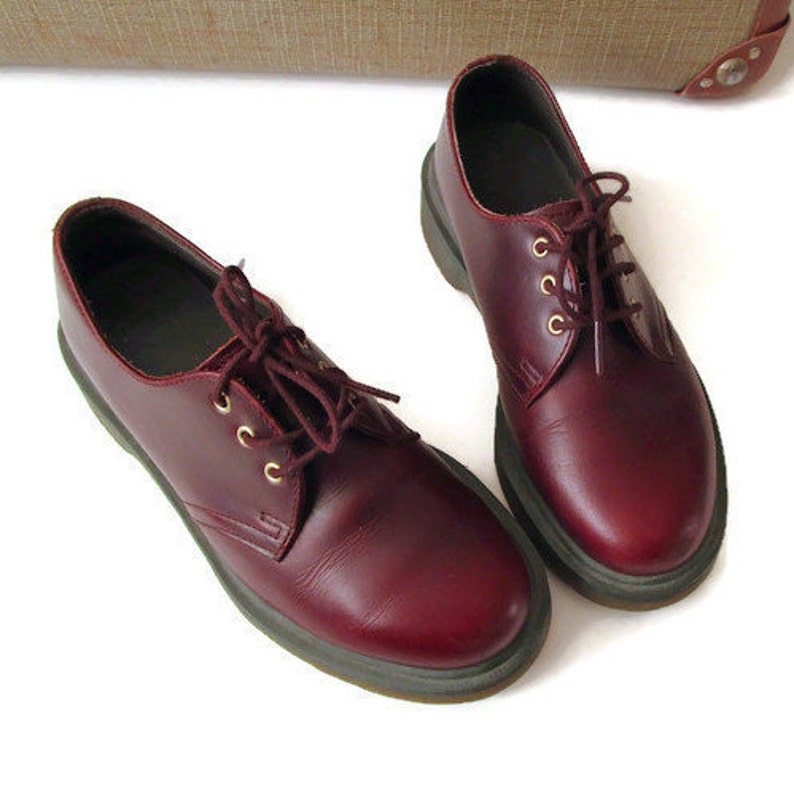 Vintage the Original Doc Martens Wine Red Leather Dr Martens - Etsy