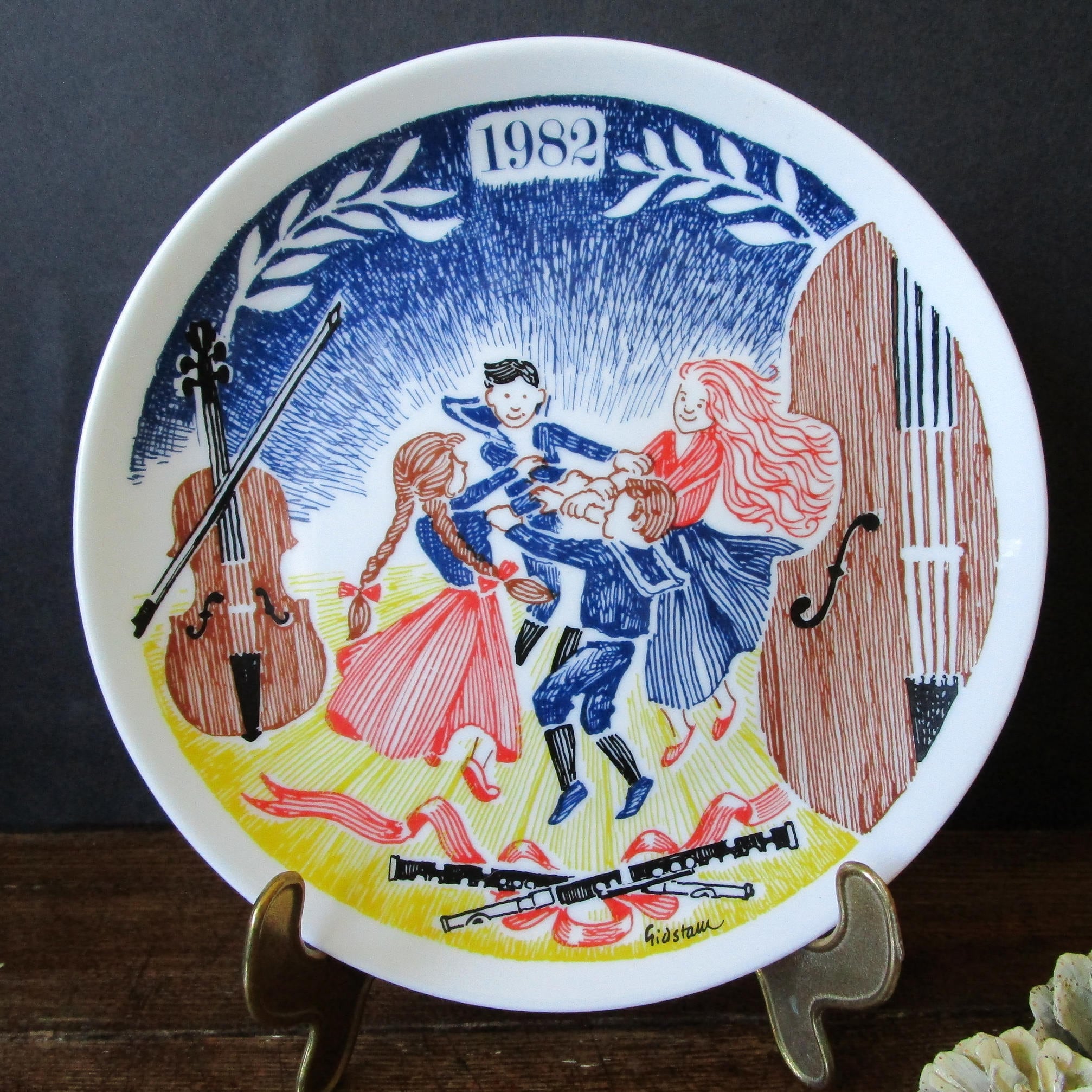 Plates Beautiful Vintage Scandinavian Porcelain Hand Painted Decor ...