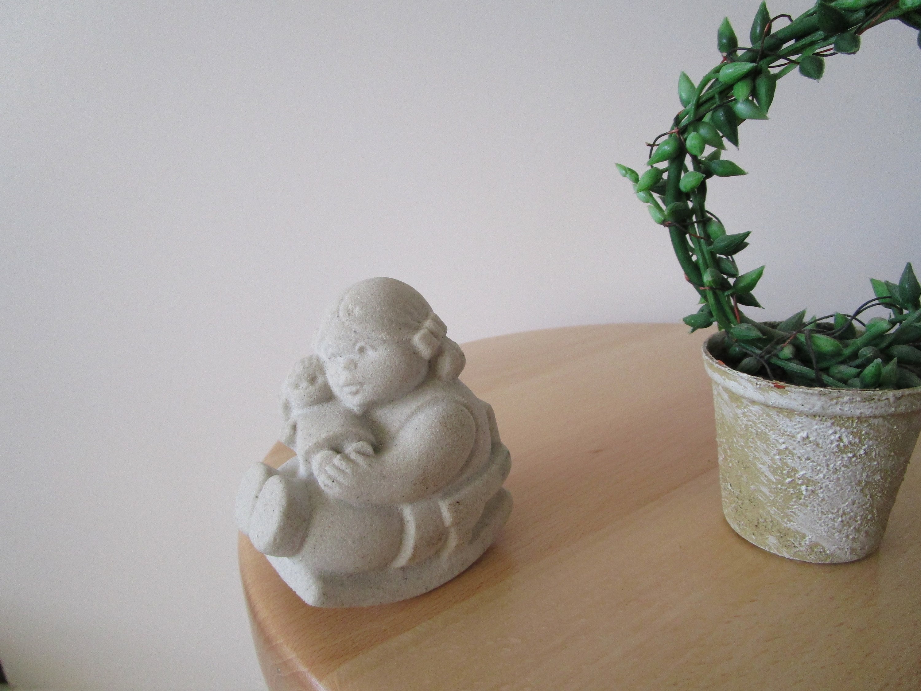 MARBELL STONE ART Figurine of a Seated Children Collectible - Etsy