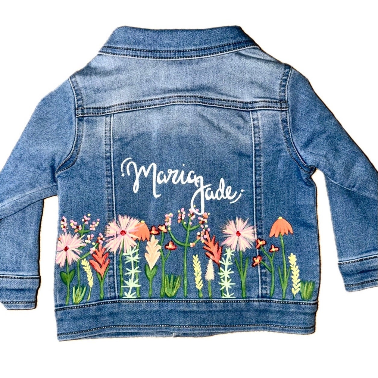 Custom Painted Kids Denim Jacket - Etsy