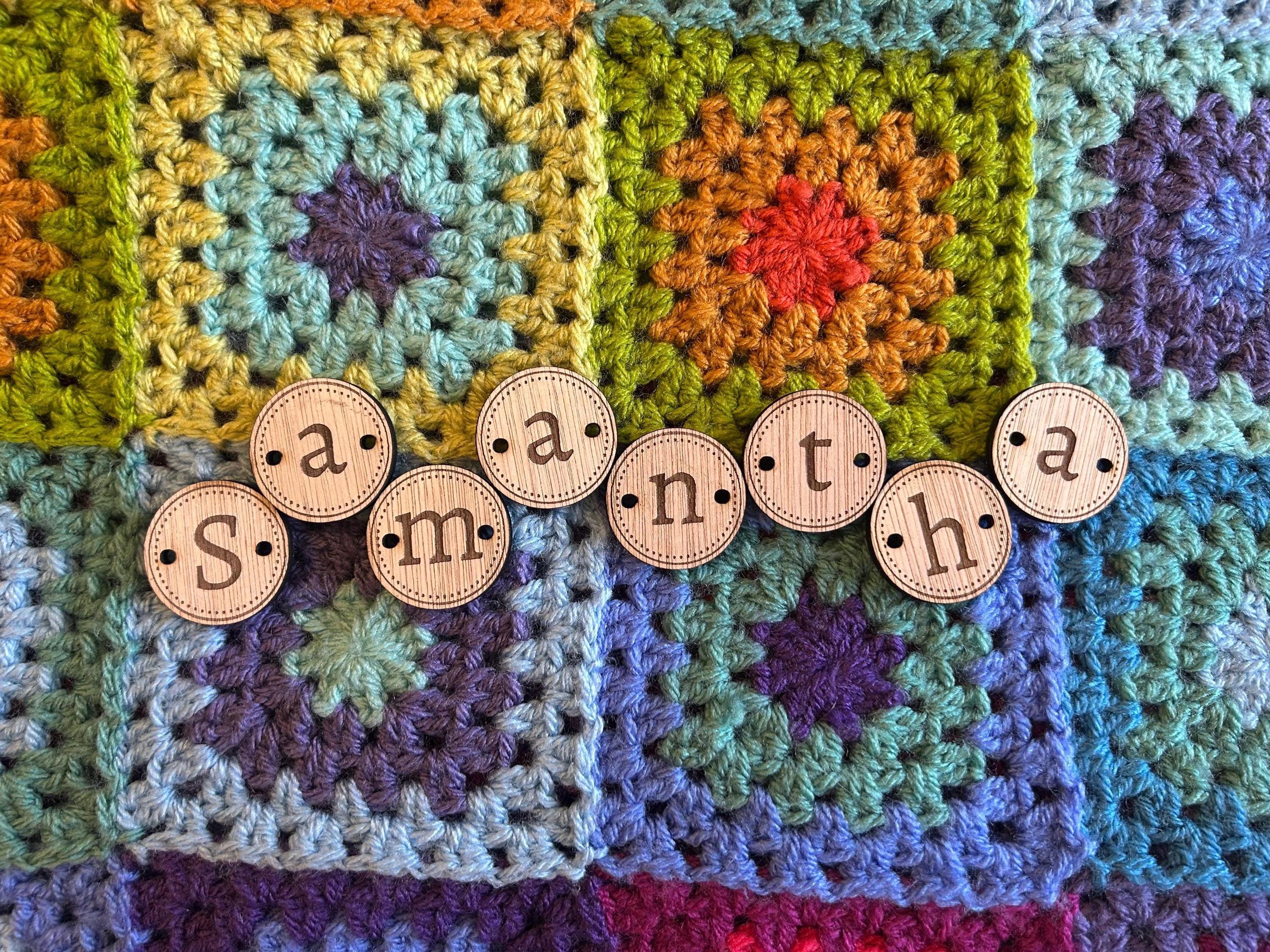 Alphabet Letter Wooden Buttons in a Range of Sizes. Customise Your ...