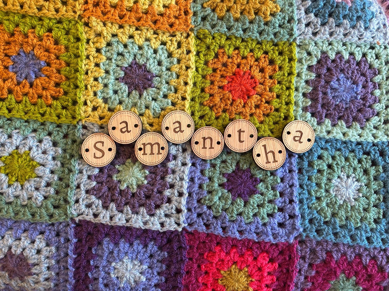 Alphabet Letter Wooden Buttons in a Range of Sizes. Customise Your ...