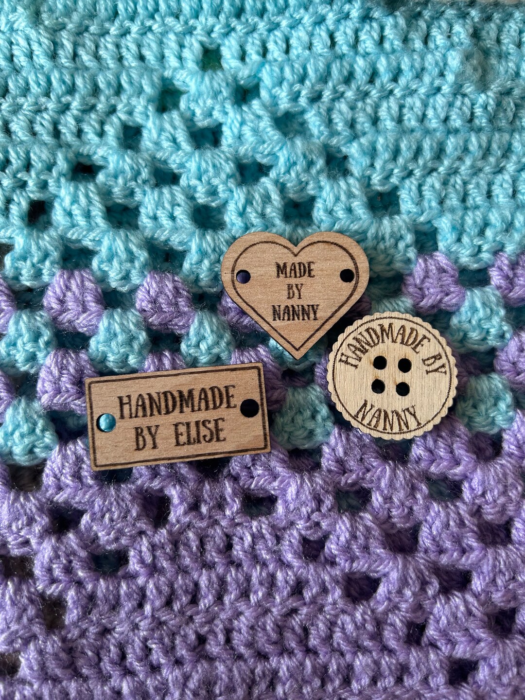 Personalised Wooden Buttons in a Range of Shapes. Customise Your ...