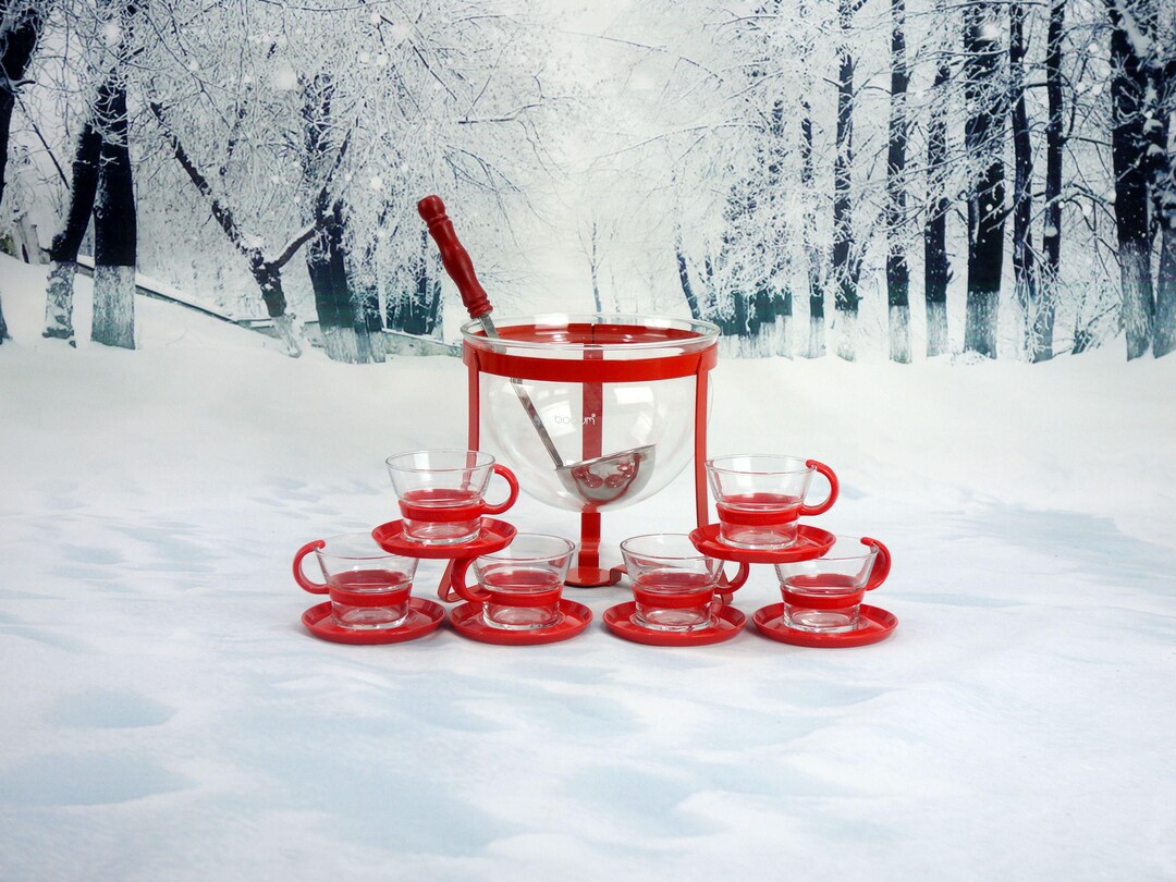 Danish Christmas Glogg or Punch Bowl Set by Bodum Scandi Style Festive ...