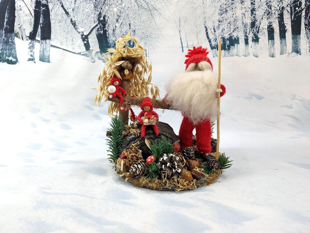 Unique Elves Ornament Swedish Handicraft, Christmas Tomte Gnome ...