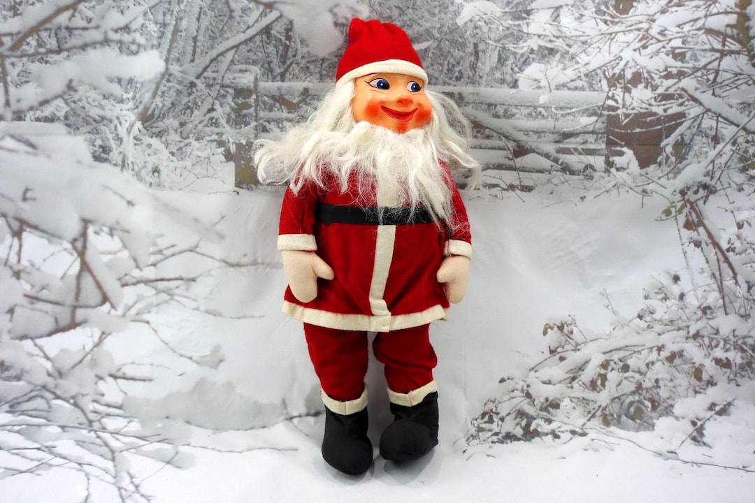 Swedish Retro Celluloid Face Gnome Doll, 1960s Tomte Nisse Figurine ...