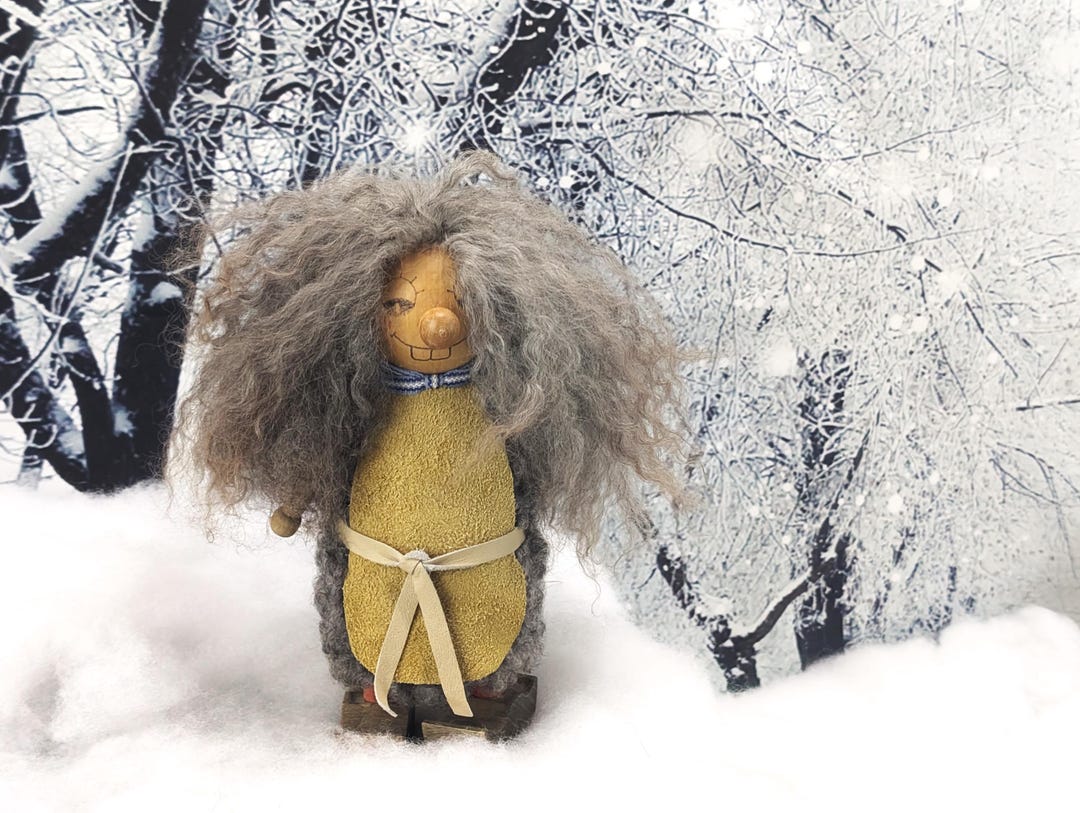 Large Troll Figurine Swedish Handmade Ornament| Handicraft From Gotland ...