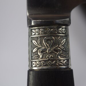 French Antique Set of 12 Ebony Handle Dinner Knife, 19th.c Knives ...