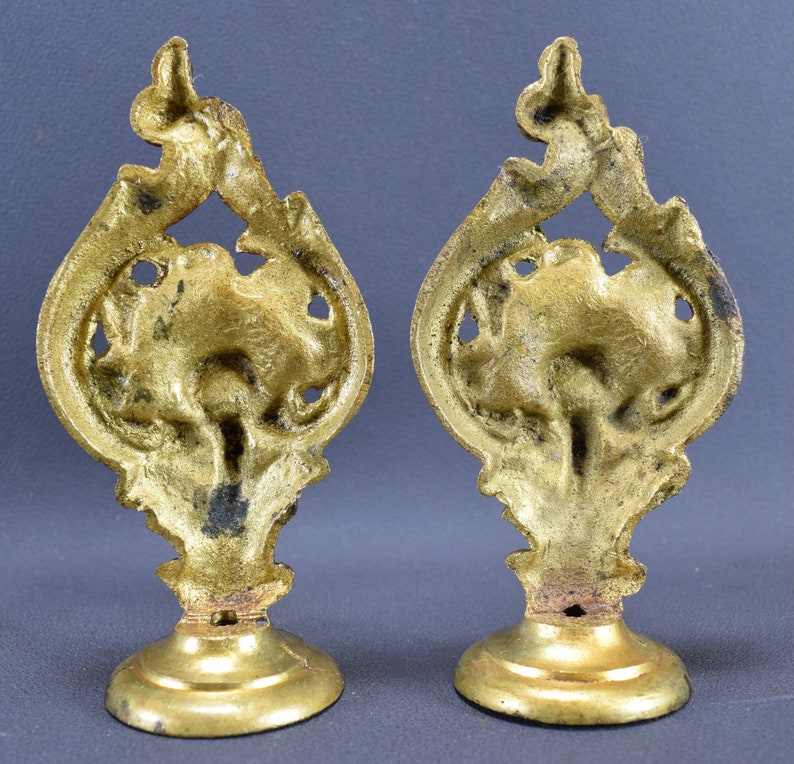 Bronze Curtain Rod Ends Finials Rococo Louis XV - Etsy