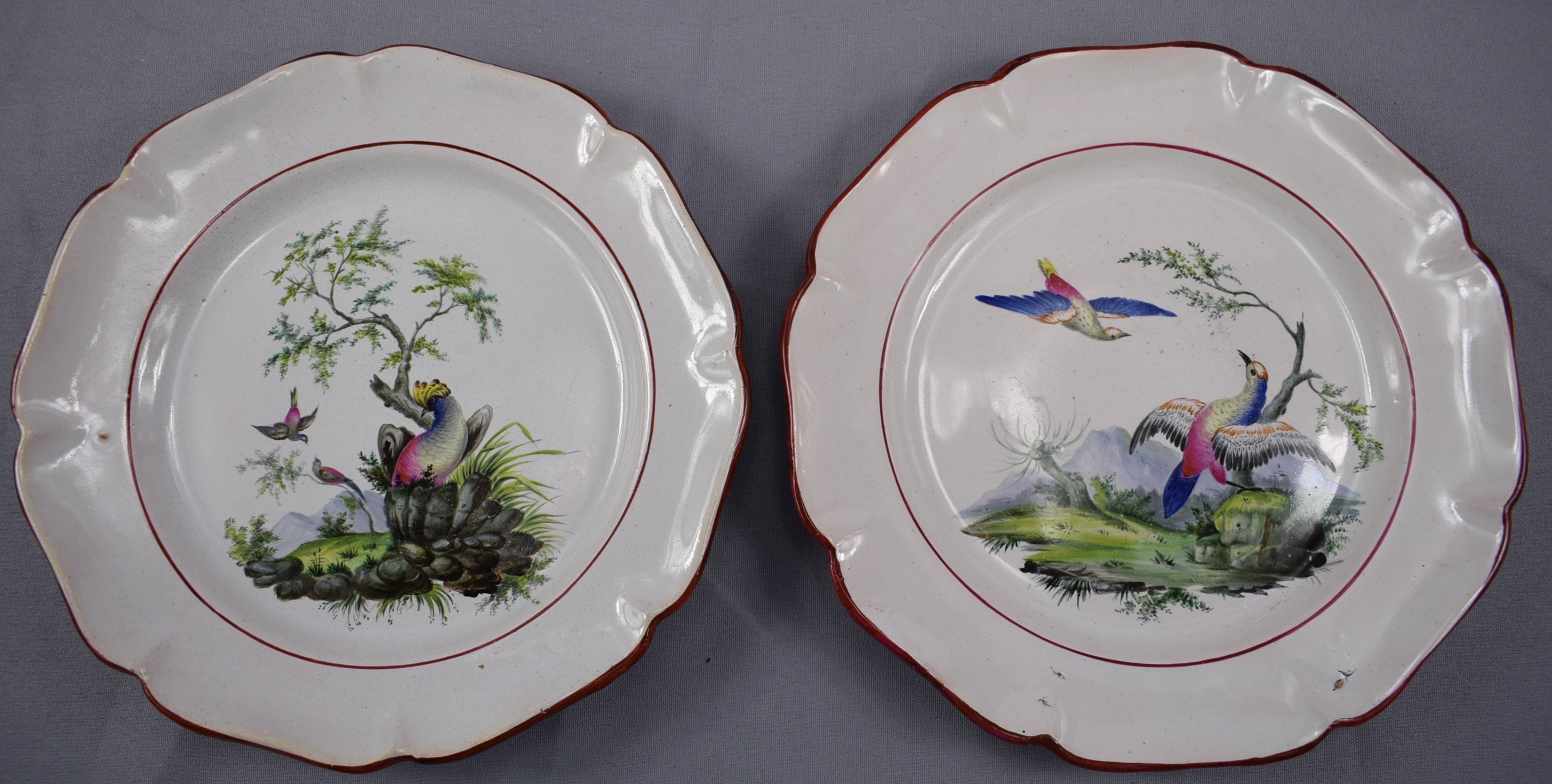 Emile Galle Antique Bird Plate Saint Clement White Ironstone - Etsy