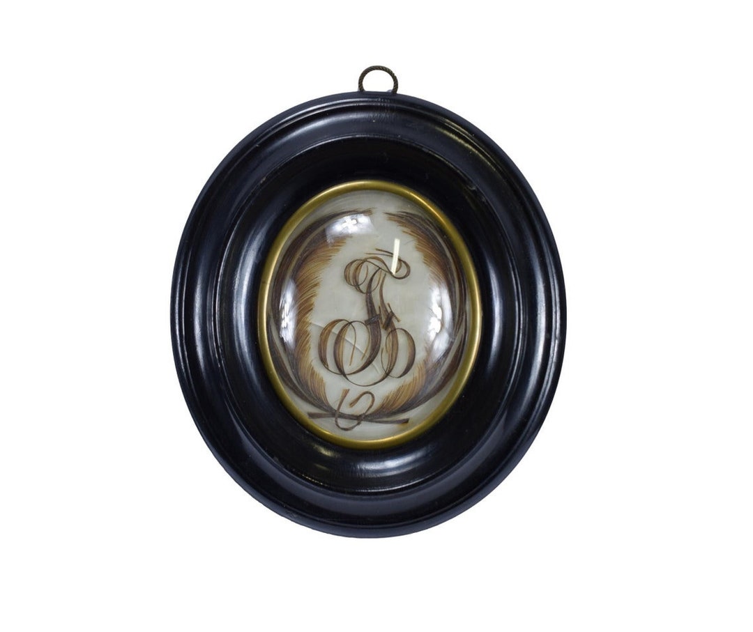 Sentimental Mourning Hair Art Memento Frame Heirloom Paris - Etsy