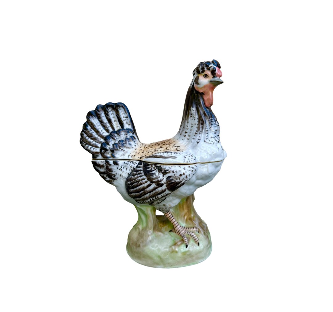 RARE German Porcelain Hen Covered Box by Passau, Dressel, Kister & Co ...