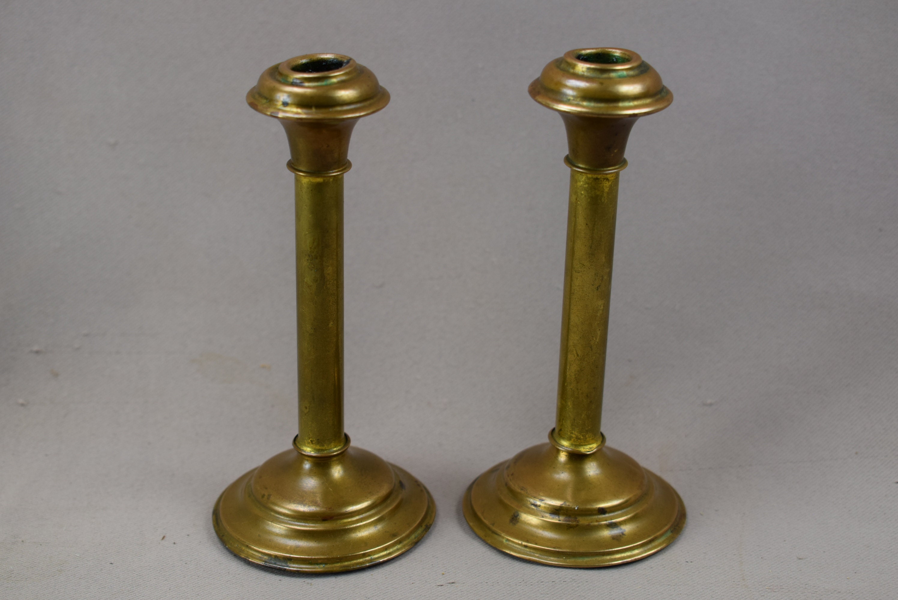 Pair of Miniature Church Brass Candlestick French Antique - Etsy