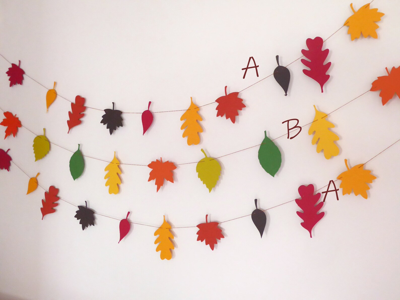 Autumn Garland Fall Leaf Garland Thanksgiving Garland - Etsy