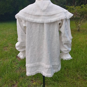 Men's 18th Century Hunting Shirt. 100% Linen, Hand Stitched. Custom ...