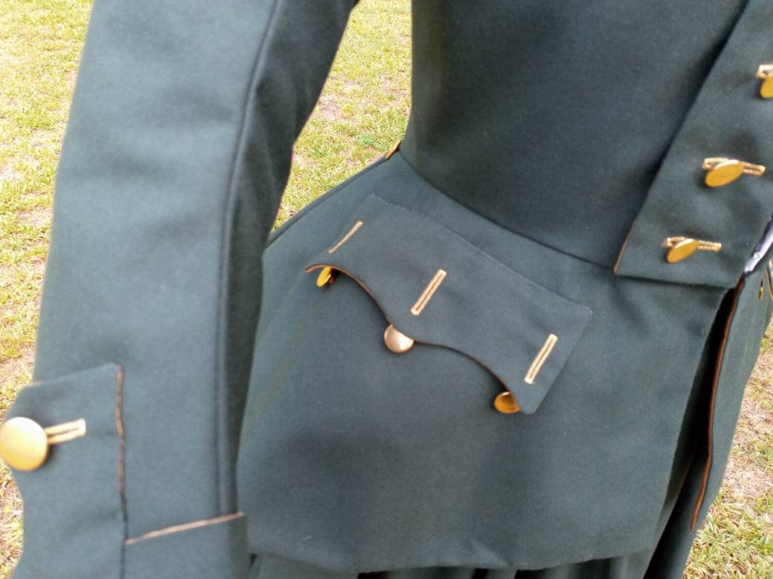 Custom 18th Century Riding Habit Ensemble. 5 Parts. Wool Blend - Etsy