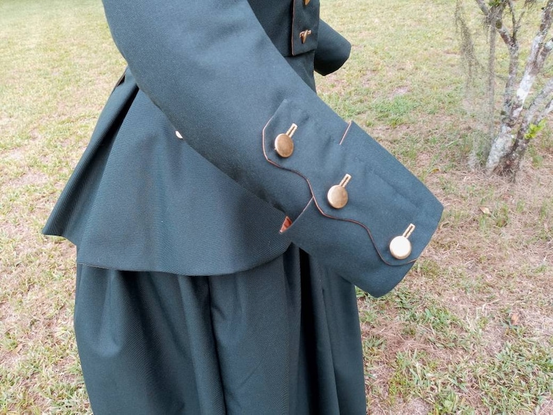 Custom 18th Century Riding Habit Ensemble. 5 Parts. Wool Blend - Etsy