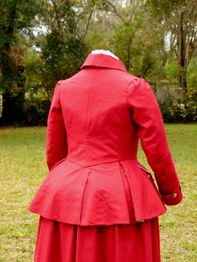 Custom 18th century Riding Habit 3 Pieces. 100% linen Color | Etsy