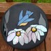 Bluebird and Flowers Stained Glass Cement Garden Stone - Etsy