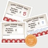 Printable Chili Cook-off Table Cards, Cook off Competition Table ...