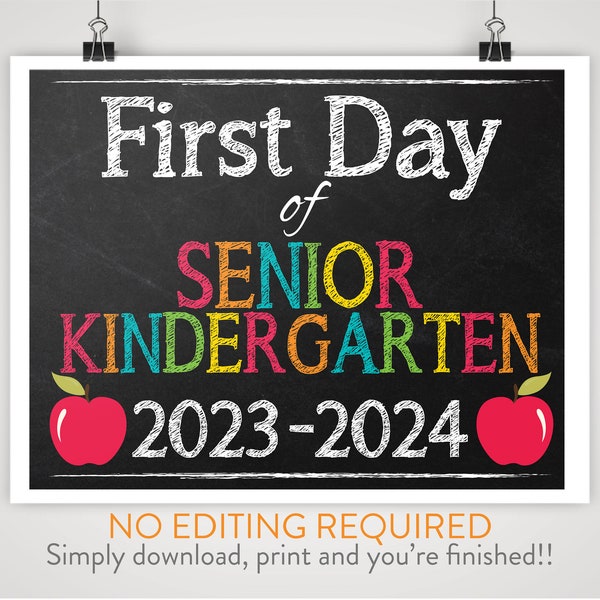 First Day Chalkboard - Etsy