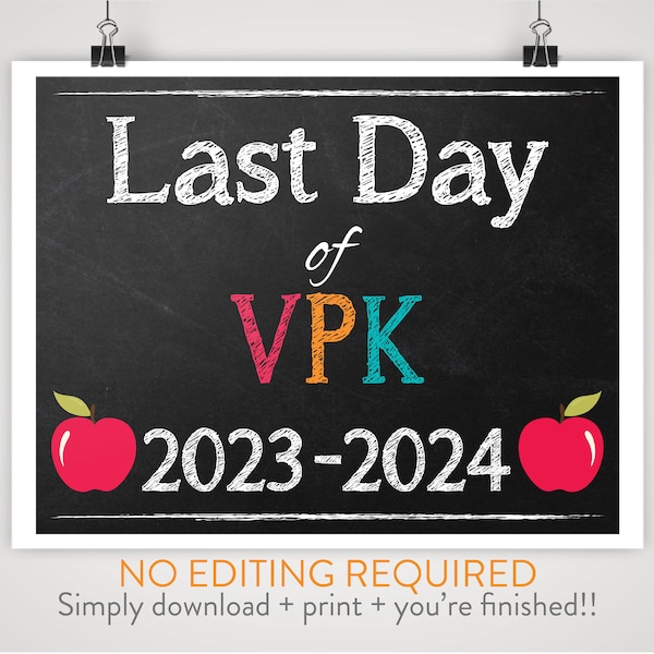Vpk Sign - Etsy