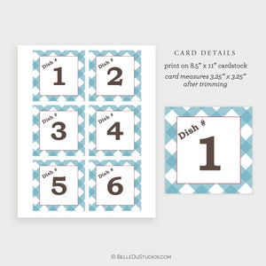 Printable Food Competition Number Cards, Bake off Competition ID Cards ...
