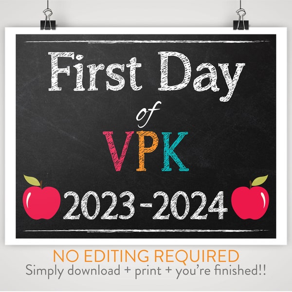 Vpk Sign - Etsy