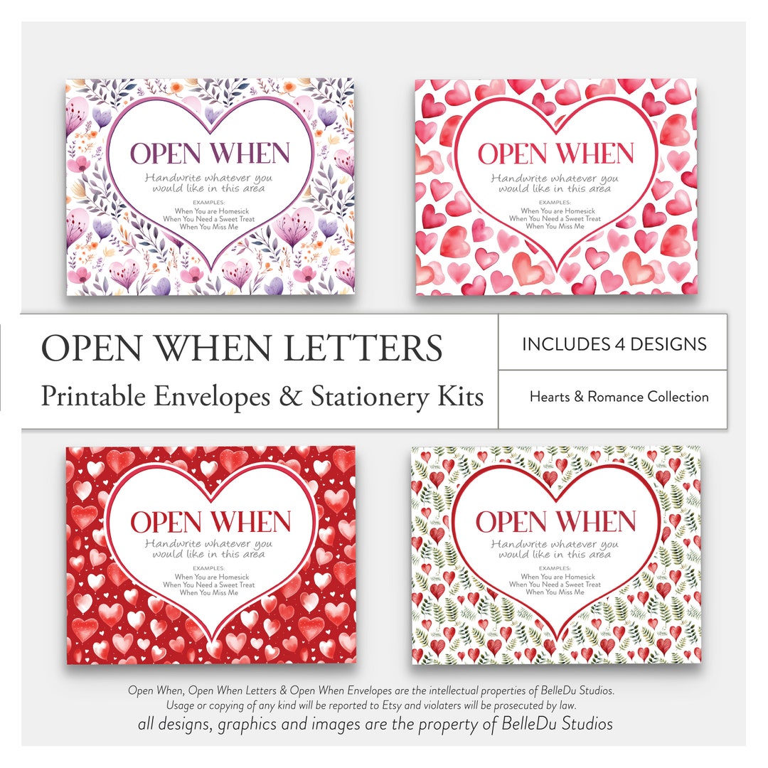 PRINTABLE Open When Letters Bundle, Deployment Letters, College Gift ...